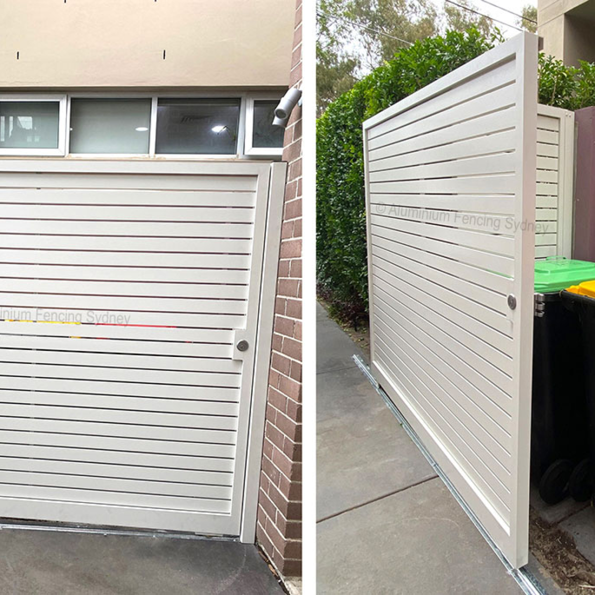 Bin and storage enclosure gates | Aluminium Fencing Sydney